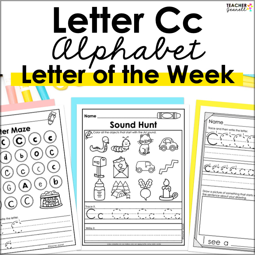 Letter C Activities - Letter of the Week Worksheets – Teacher Jeanell