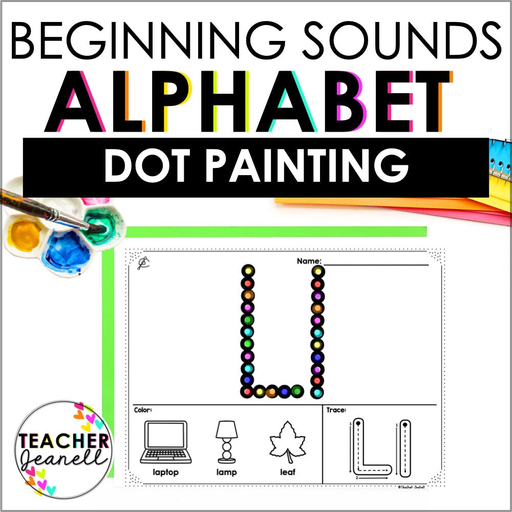 Alphabet Q-Tip Painting for Letter Recognition and Phonics Sounds ...
