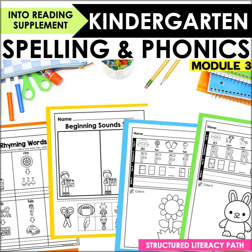 HMH Into Reading Structured Literacy Kindergarten Spelling and Phonics ...