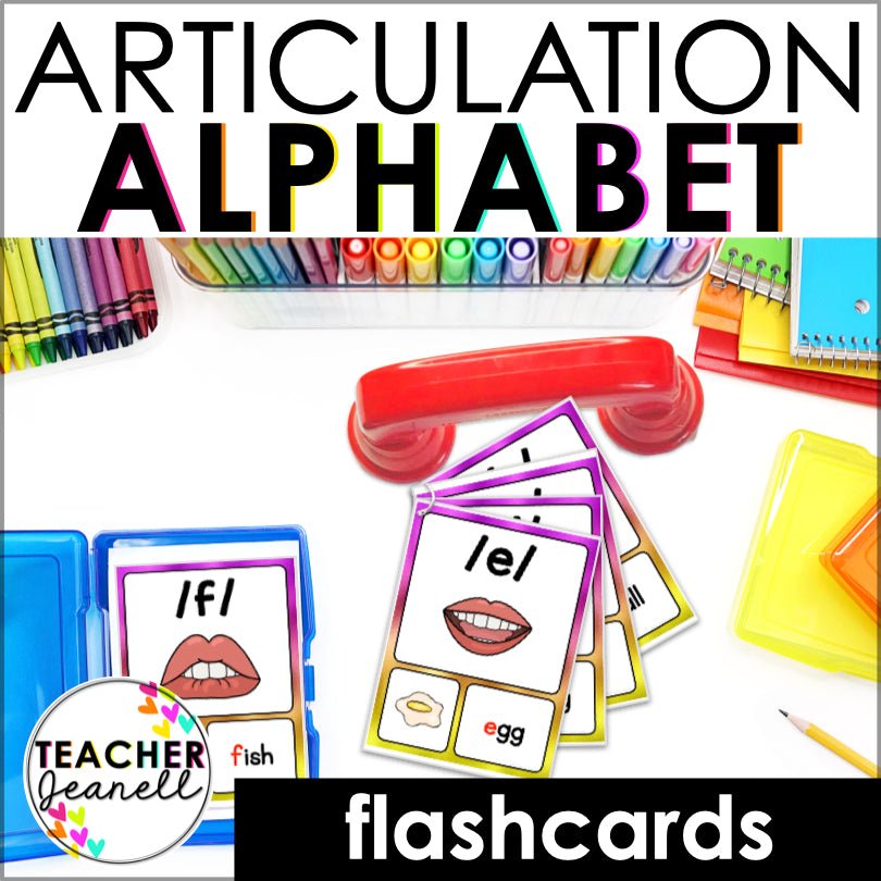 Alphabet Flashcards with Mouth Pictures for Phonics and Articulation ...