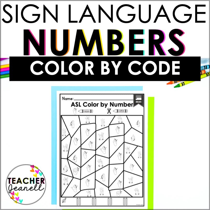 asl coloring pages printable
