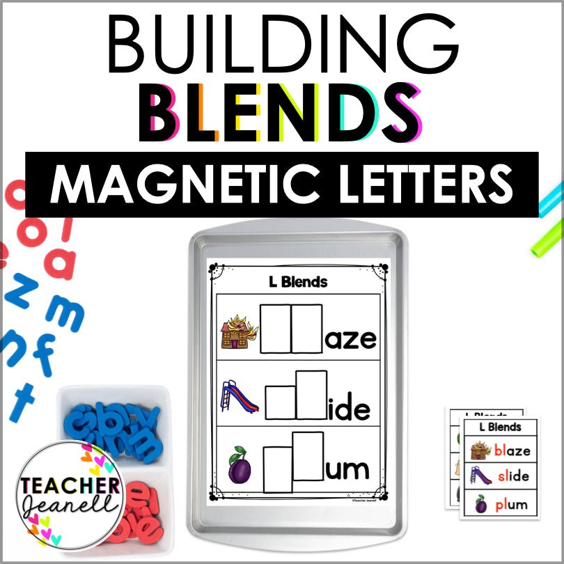 Consonant Blends Magnetic Letter Activities for Literacy Centers ...
