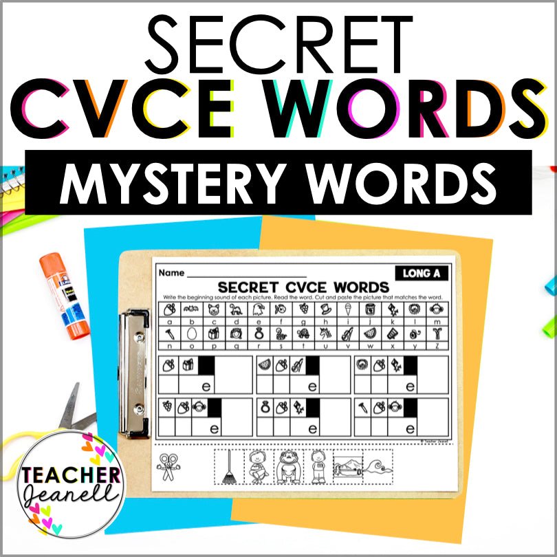 CVCe Secret Words for Phonemic Awareness and Phonics Practice – Teacher ...
