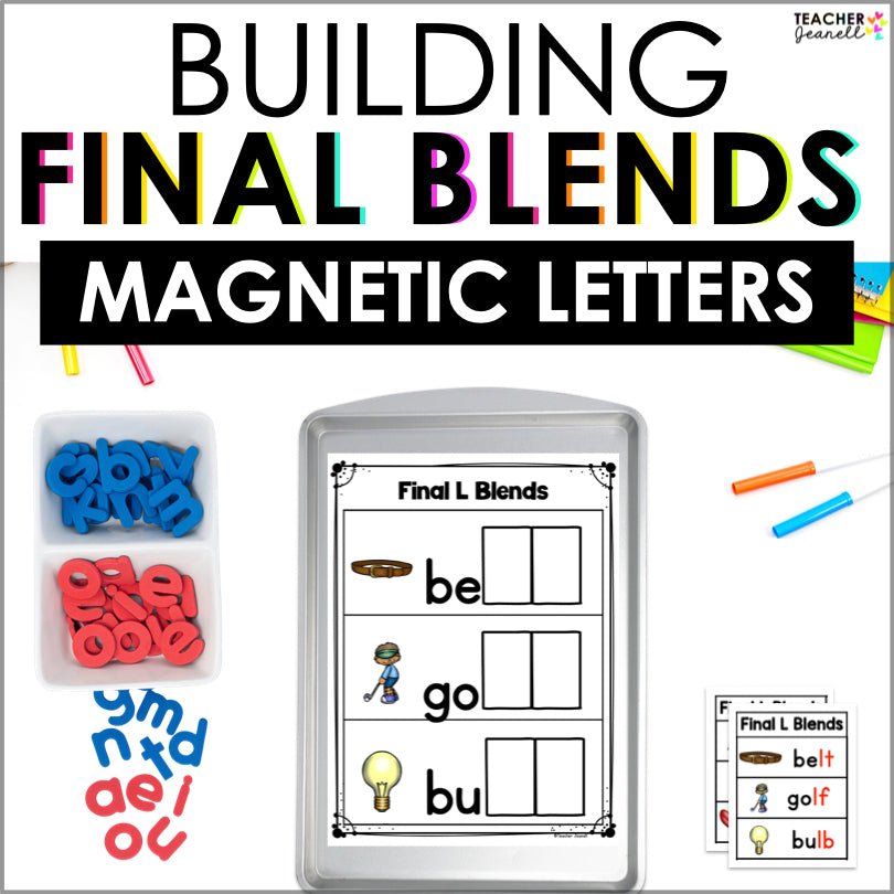 Final Consonant Blends Magnetic Letter Activities for Phonics and ...