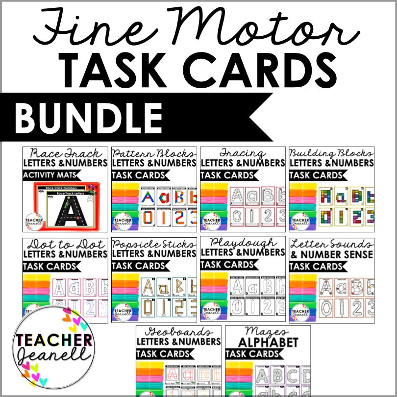 Fine Motor Skills Activities Bundle – Teacher Jeanell
