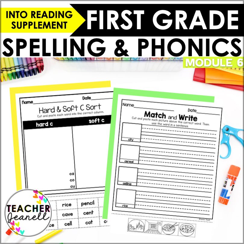 HMH Into Reading 1st Grade Spelling and Phonics Module 6 Supplement ...