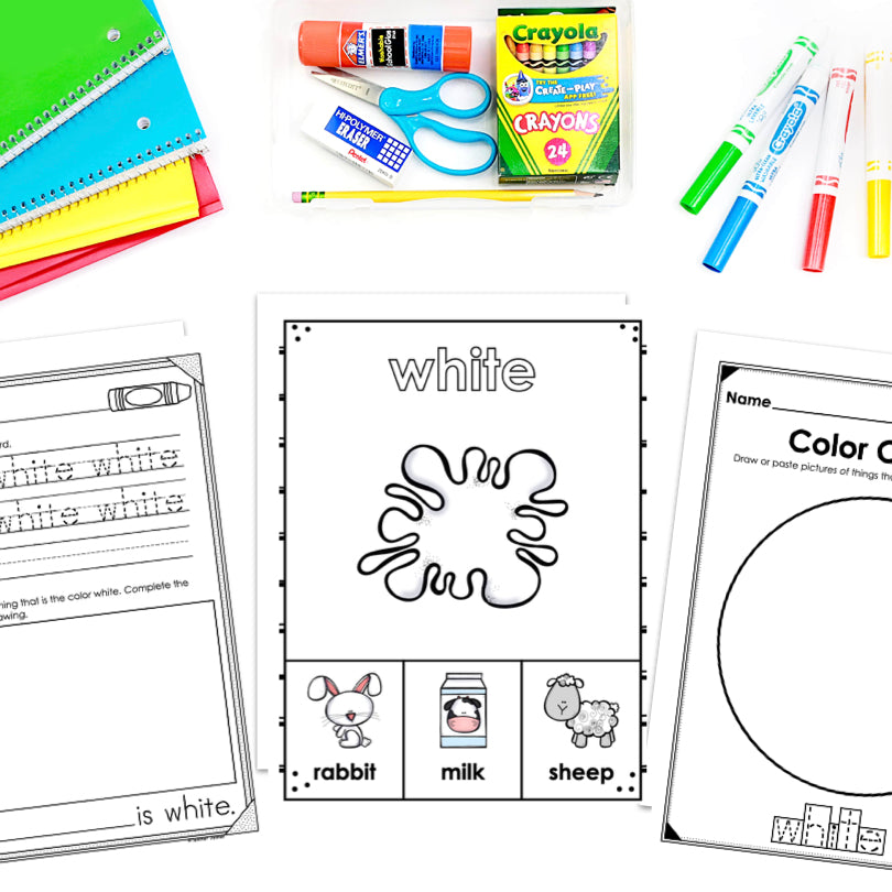Color White Worksheets and Activities - Color Identification – Teacher ...
