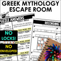 Greek Mythology Escape Room Trivia Game Save Olympus in Puzzle Quest ...