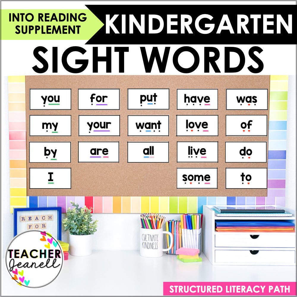 HMH Into Reading Kindergarten Structured Literacy Irregular Word Cards ...