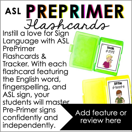 ASL Sight Word Resources for Early Literacy – Teacher Jeanell