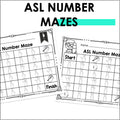 ASL Number Recognition 0–20 Mazes for Sign Language Learning – Teacher ...