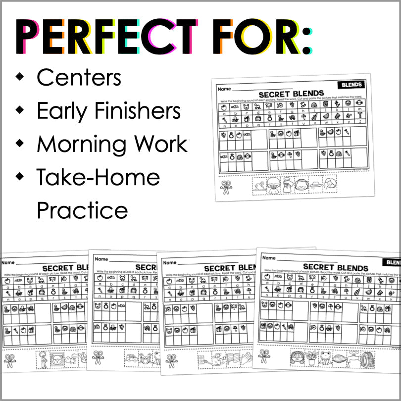 Consonant Blends Secret Words - Phonemic Awareness – Teacher Jeanell