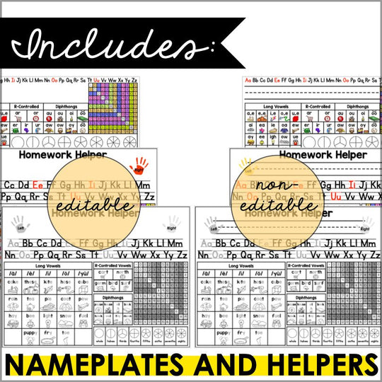 Desk Name Plates Editable - Student Desk Name Tags - 2nd and 3rd Grade ...