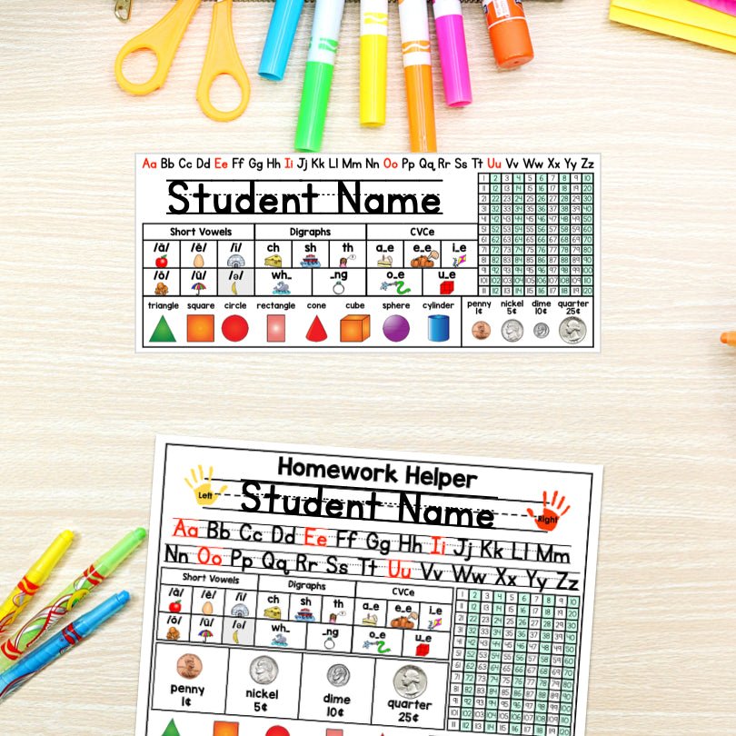 Editable Desk Name Plate Student Desk Name Tags for Kindergarten to 2nd ...