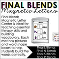 Final Consonant Blends Magnetic Letter Activities for Phonics and ...