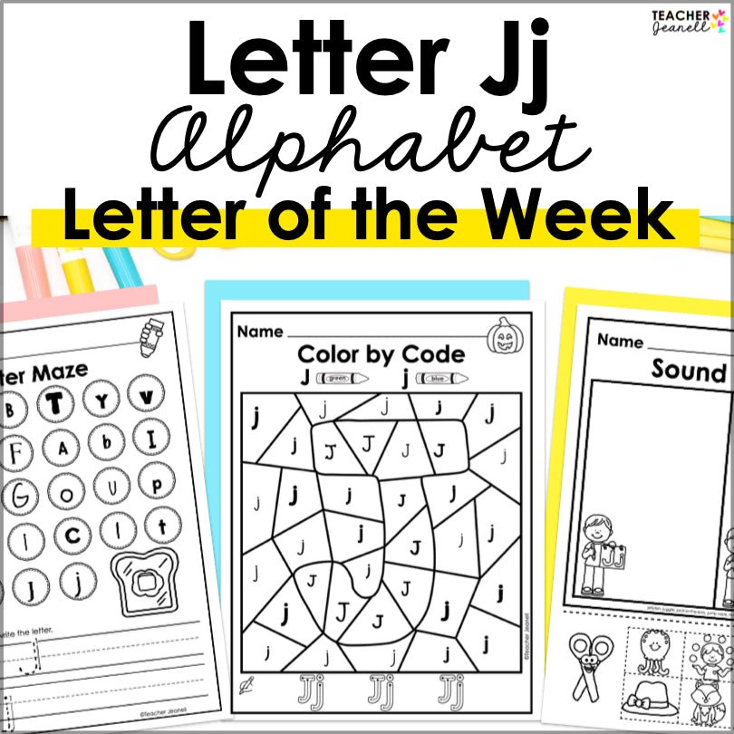 Letter J Worksheets and Activities for Preschool and Kindergarten ...
