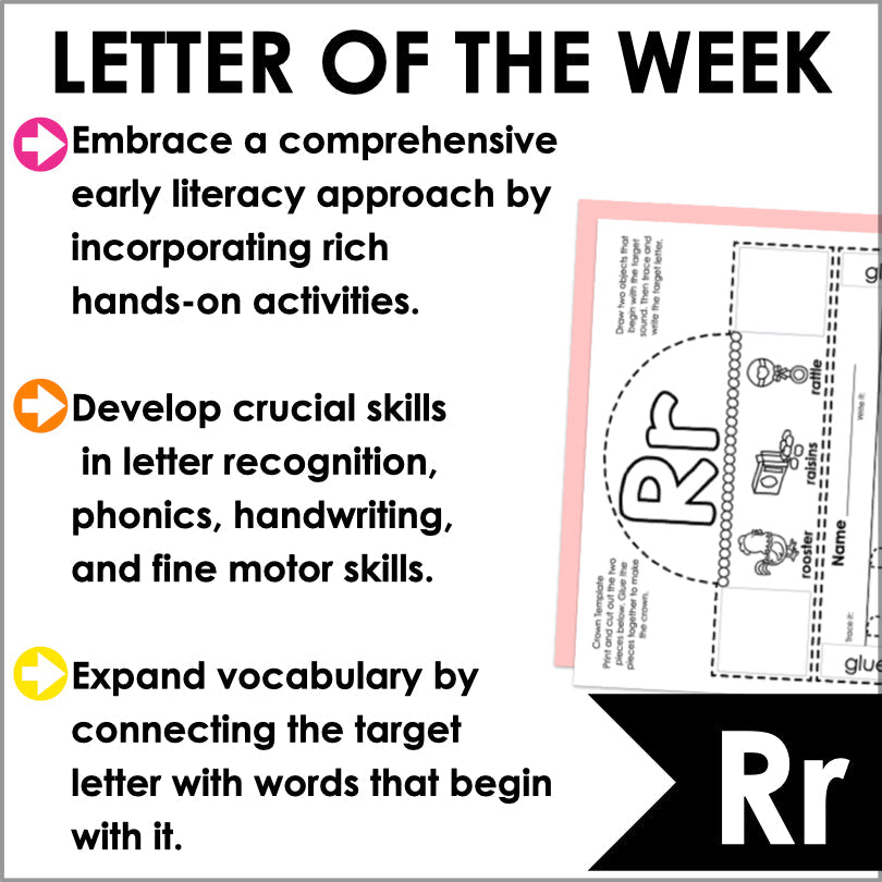 Letter R Activities - Letter of the Week Worksheets – Teacher Jeanell