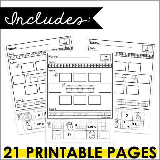 Number Sense Math Worksheets – Teacher Jeanell