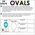 Oval Worksheets and Activities for 2D Shape Recognition – Teacher Jeanell
