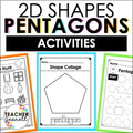 Pentagon - 2D Shapes Worksheets - Shape Recognition – Teacher Jeanell