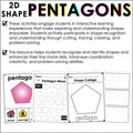 Pentagon Worksheets and Activities for 2D Shape Recognition – Teacher ...