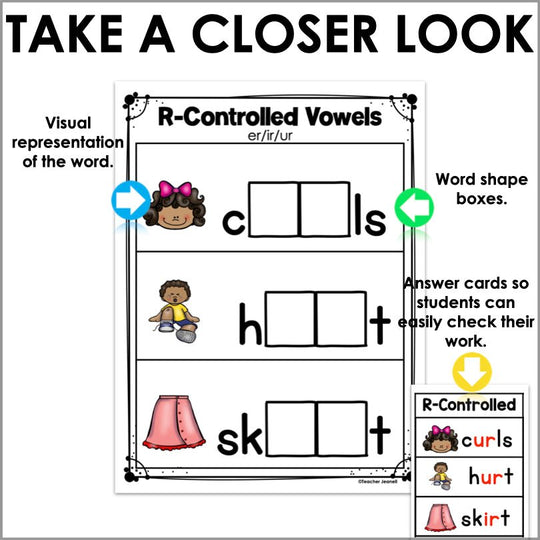 R-Controlled Vowels Magnetic Letter Activities | Bossy R – Teacher Jeanell