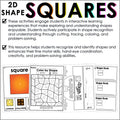 Square - 2D Shapes Worksheets - Shape Recognition – Teacher Jeanell