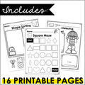 Square - 2D Shapes Worksheets - Shape Recognition – Teacher Jeanell