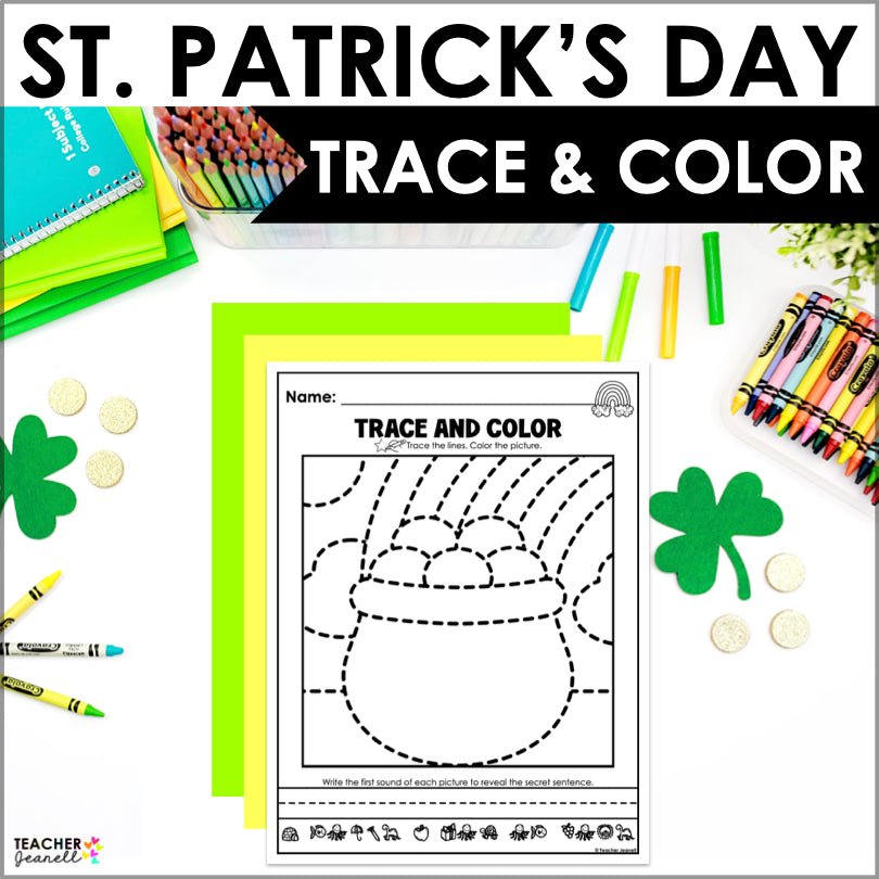 St. Patrick's Day Tracing and Phonics Adventure | St Patrick's Day Pri ...