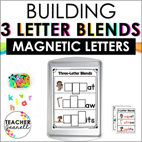 3 Letter Blends Magnetic Letter Activities for Phonics Mastery ...